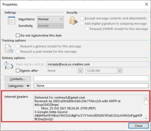 How To Check Email Headers in Outlook - PCauthorities.com
